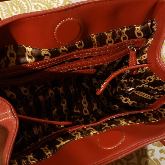 Tignanello | Bags | Tignanello Red Leather Small Handbag | Poshmark